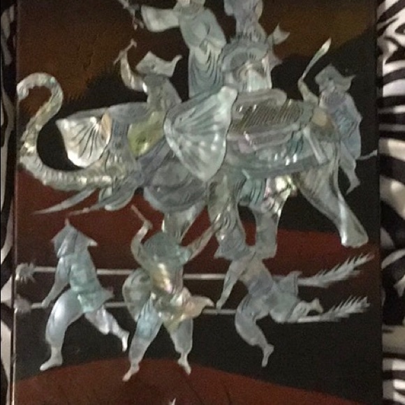 Wall Decor | Antique Vietnamese Lacquer Mop Wall Art 4 Panel | Poshmark